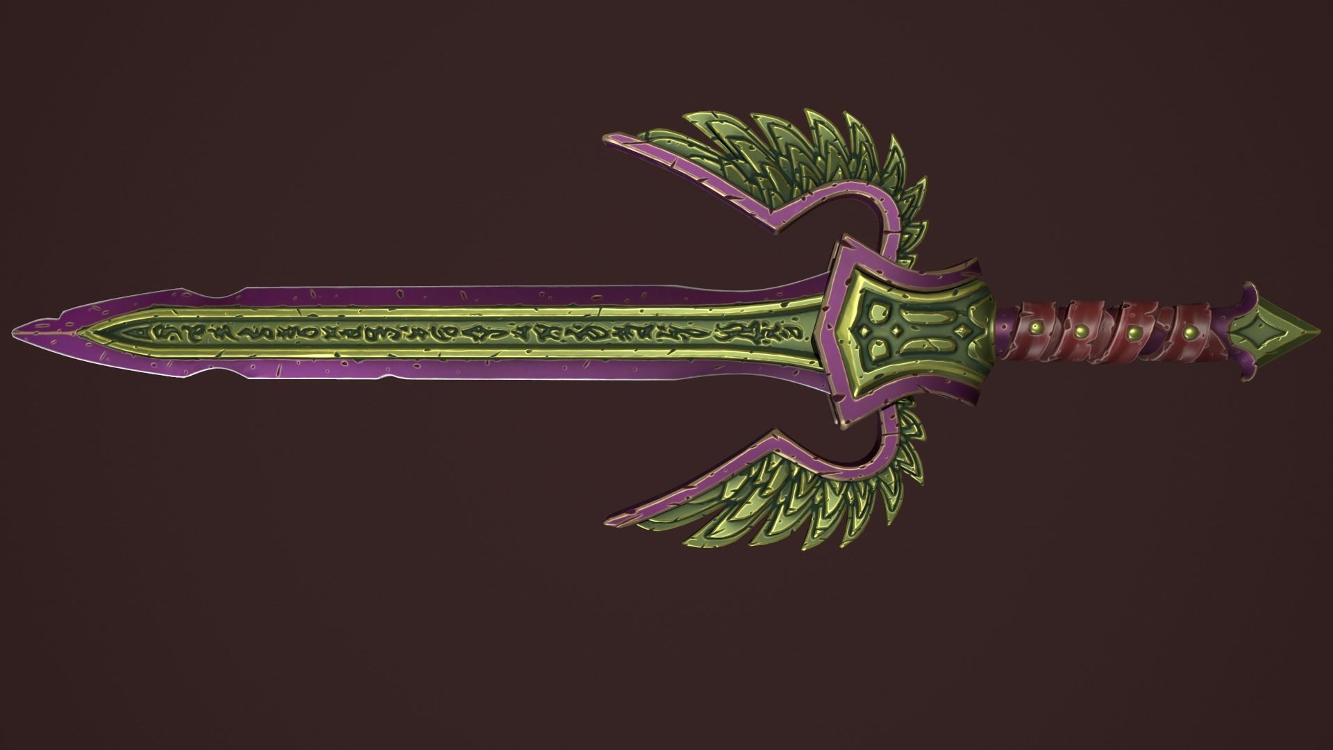 Rune sword 3d print 3D model 3D printable | CGTrader