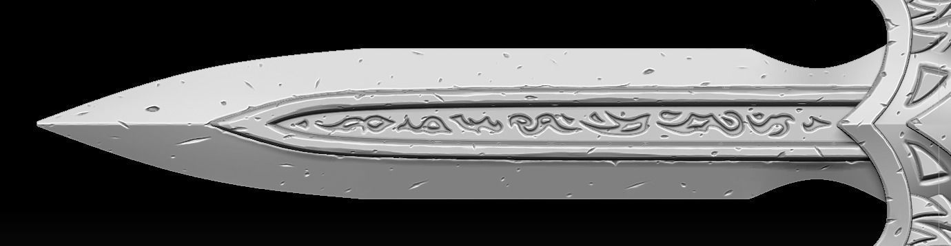 Rune dagger 3d print 3D model 3D printable | CGTrader