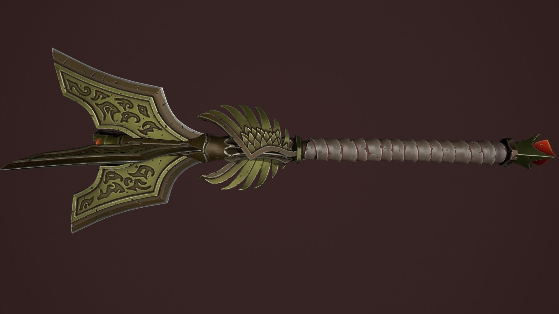Rune mace 3d print 3D model 3D printable | CGTrader