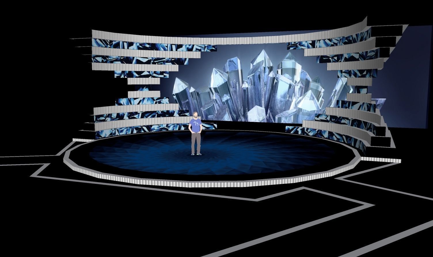 Virtual Stage Design 3D model | CGTrader