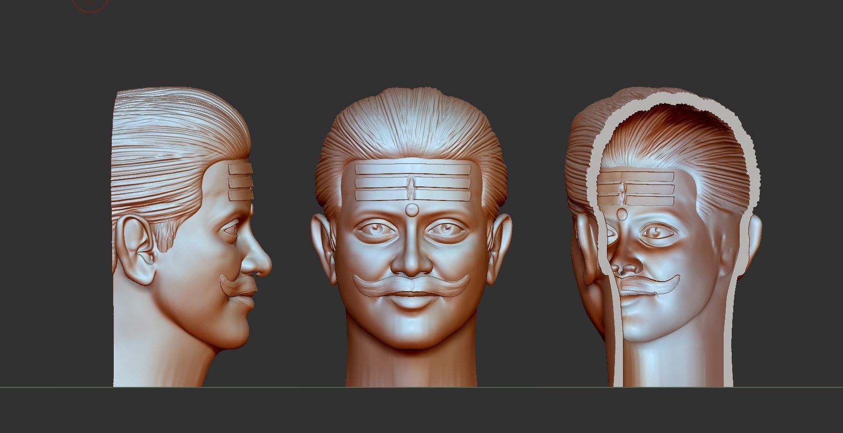 Karuppu Sami face mask 3D model 3D printable | CGTrader