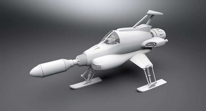 SHADO Interceptor scale model 3D model 3D printable | CGTrader