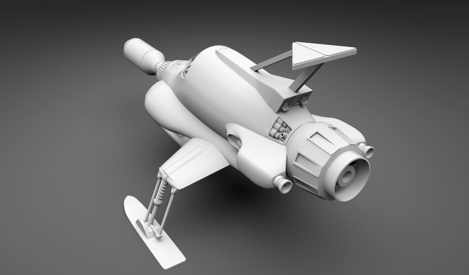 SHADO Interceptor scale model 3D model 3D printable | CGTrader