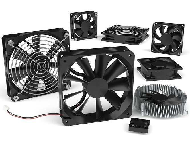 Computer fan vol 01 3D model | CGTrader