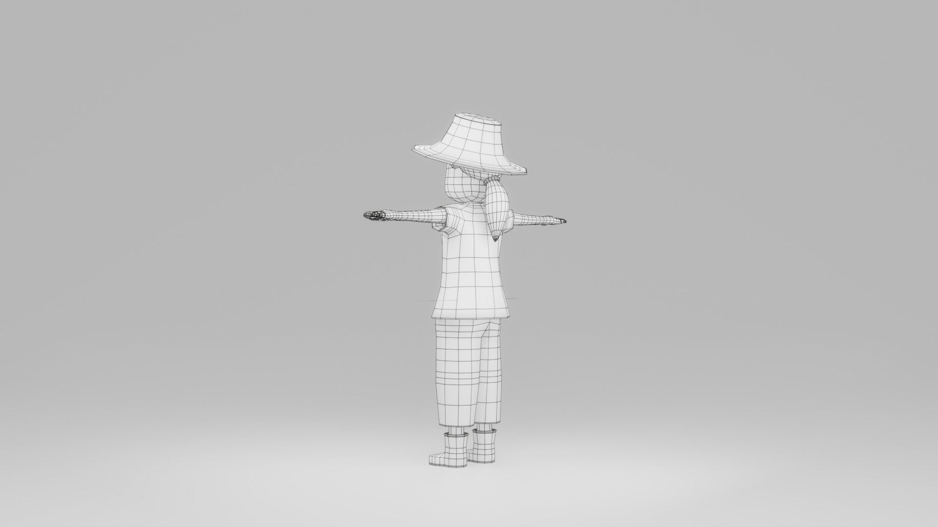 Asian Farmer 3D model low polygon 3D model | CGTrader