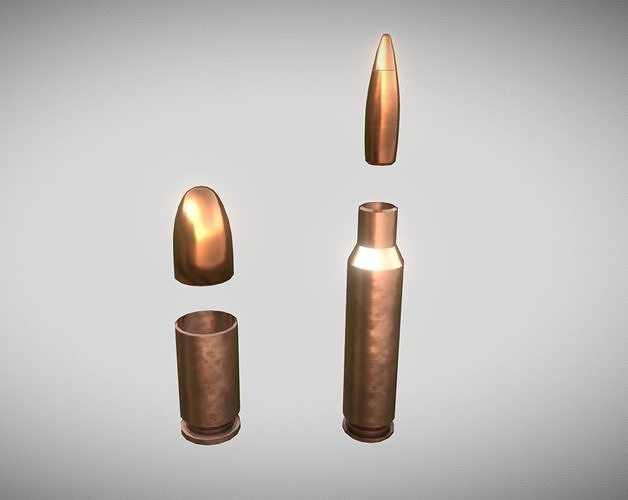 3D model Bullets Low Poly PBR - bullet - bullet - bullet - bullet ...