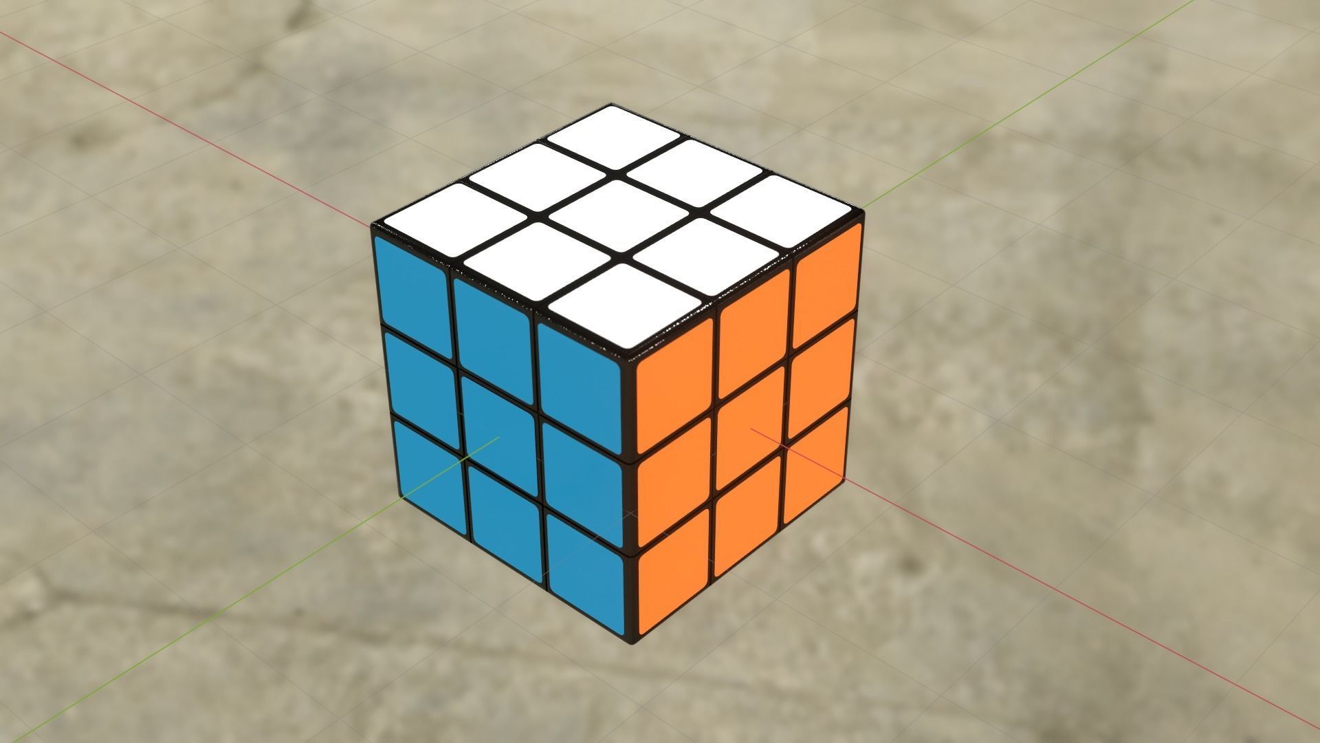 Rubiks Cube - Free 3d model free VR / AR / low-poly 3D model rigged ...