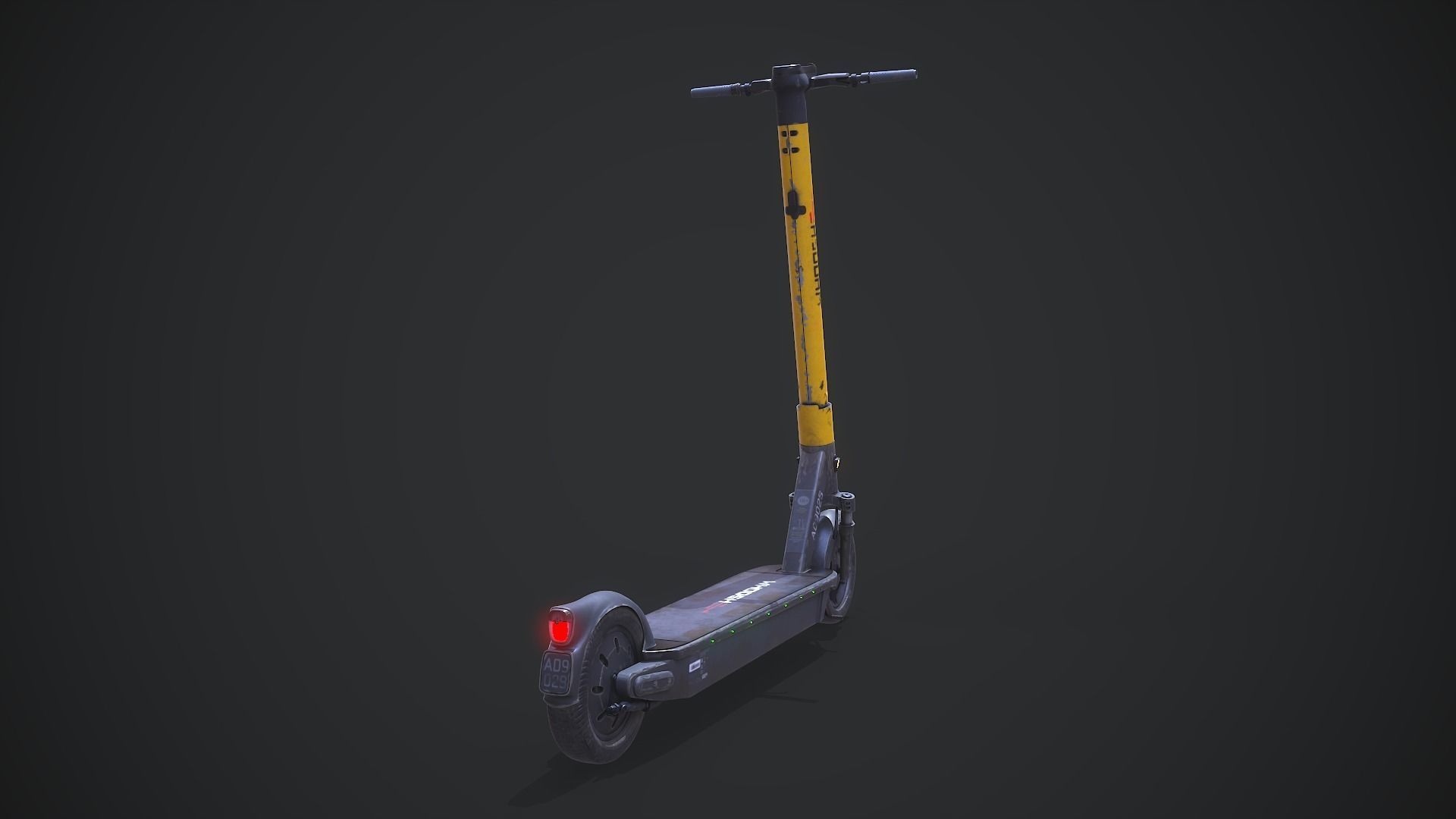 Electric Scooter Whoosh 3D model rigged | CGTrader