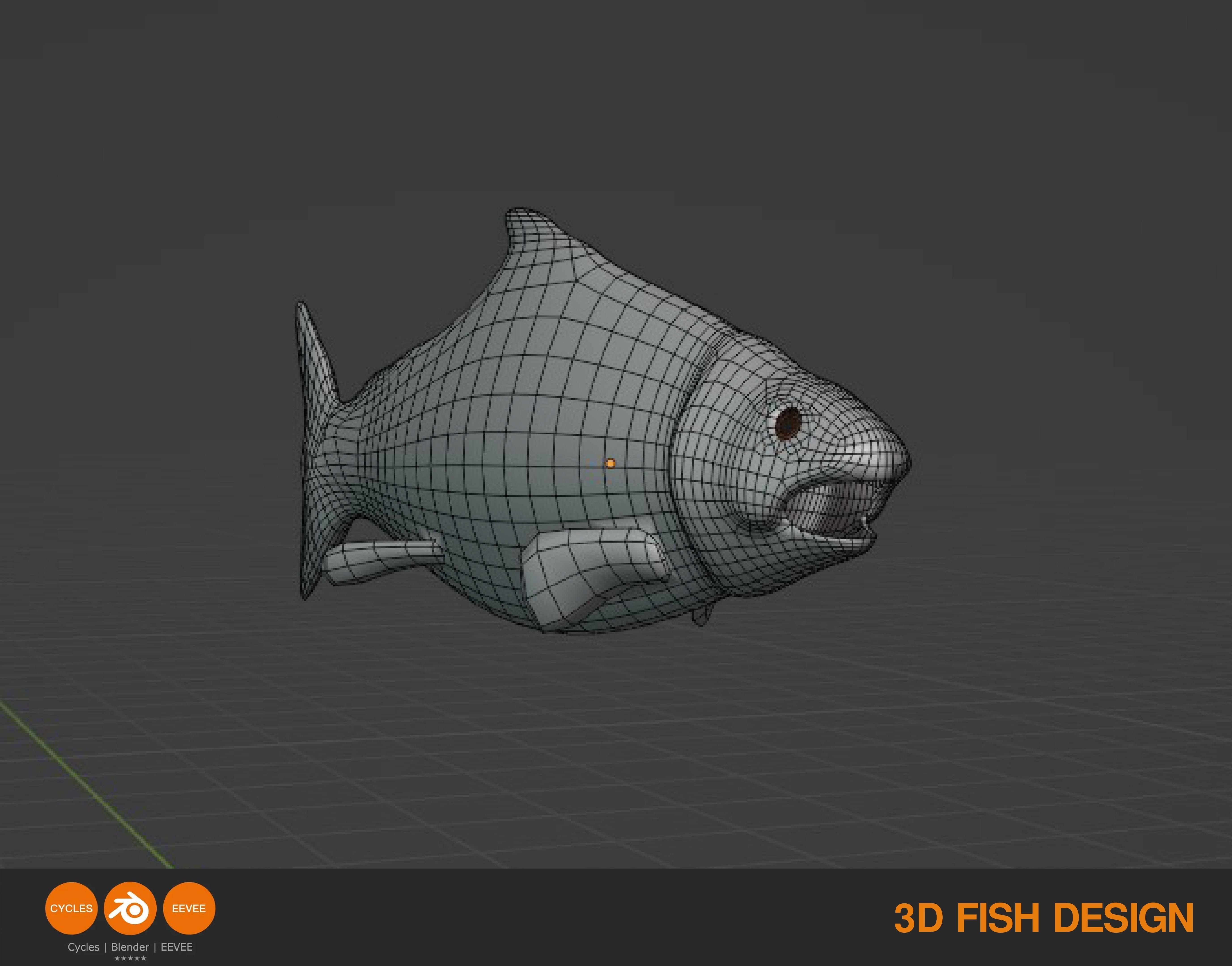 3D model 3D FISH DESIGN VR / AR / low-poly | CGTrader