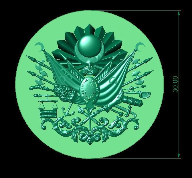 OSMANLI ARMASI 3D model 3D printable | CGTrader