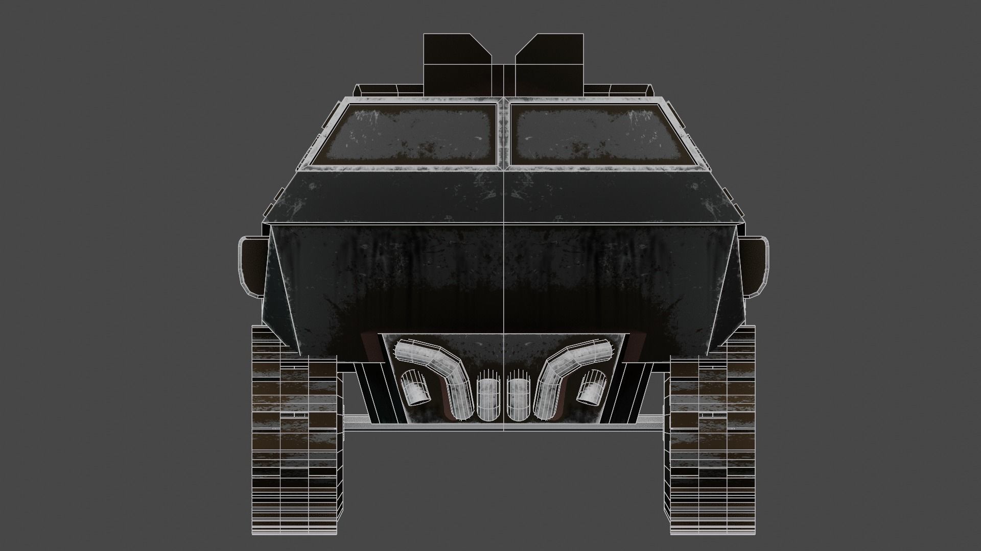 3D model German WW2 Half-Track Military Vehicle - SD KFZ 251 VR / AR ...