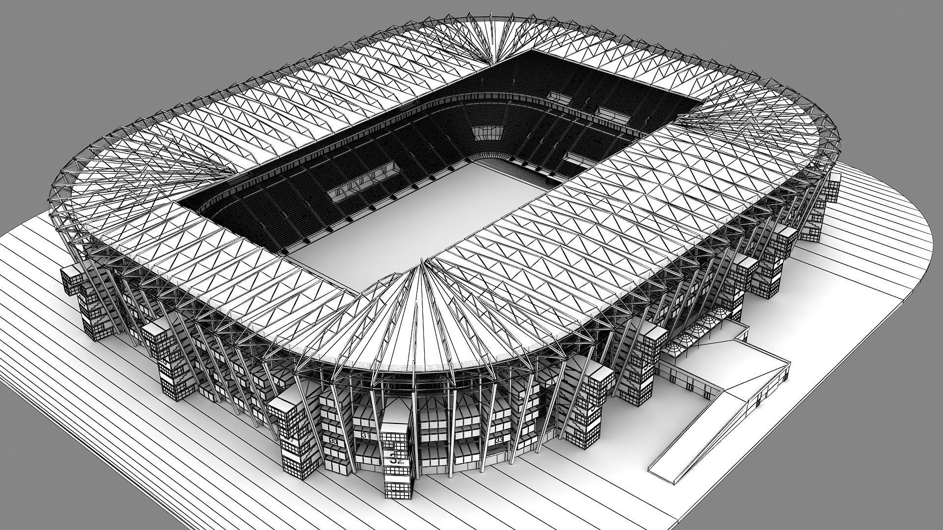 Stadium 974 Fifa World Cup 2022 Qatar 3D model 3D model | CGTrader