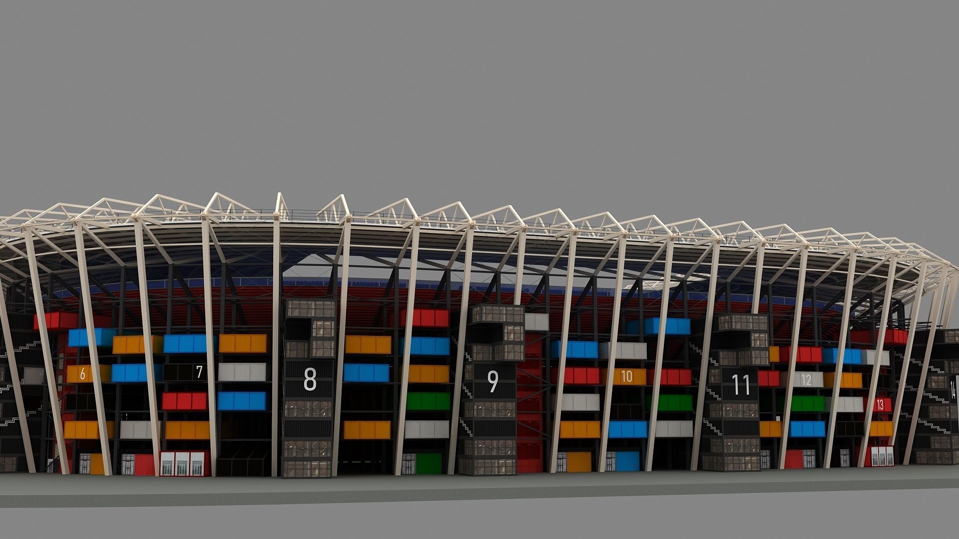 Stadium 974 Fifa World Cup 2022 Qatar 3D model 3D model | CGTrader