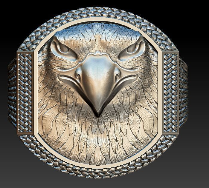 eagle ring 3D model | CGTrader
