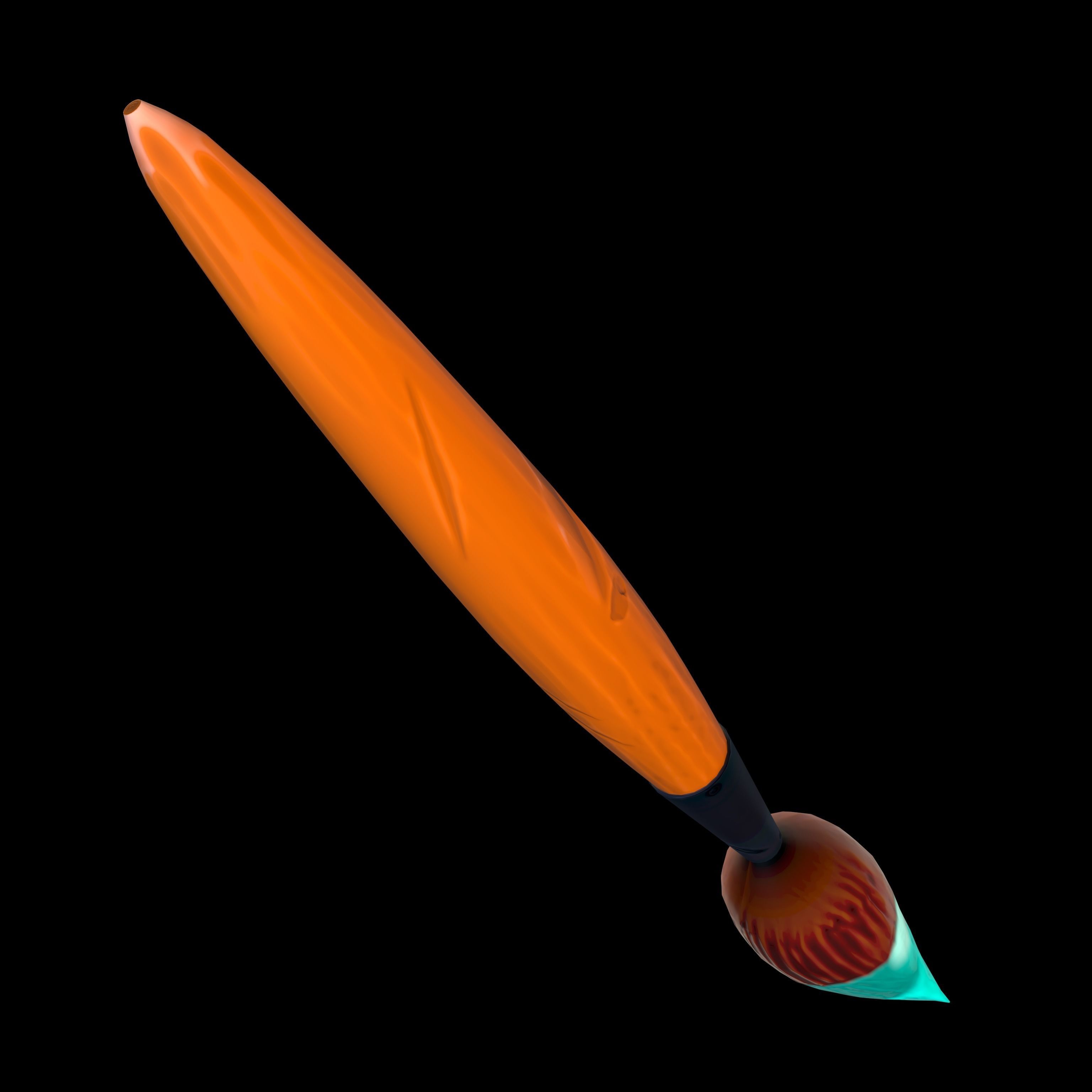 3D model stylized Paint Brush VR / AR / low-poly | CGTrader