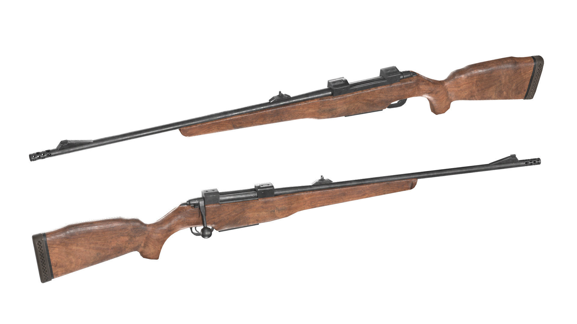 3D model MILITARY Game Ready Elmech EM-992 Croatian Sniper Rifle VR ...