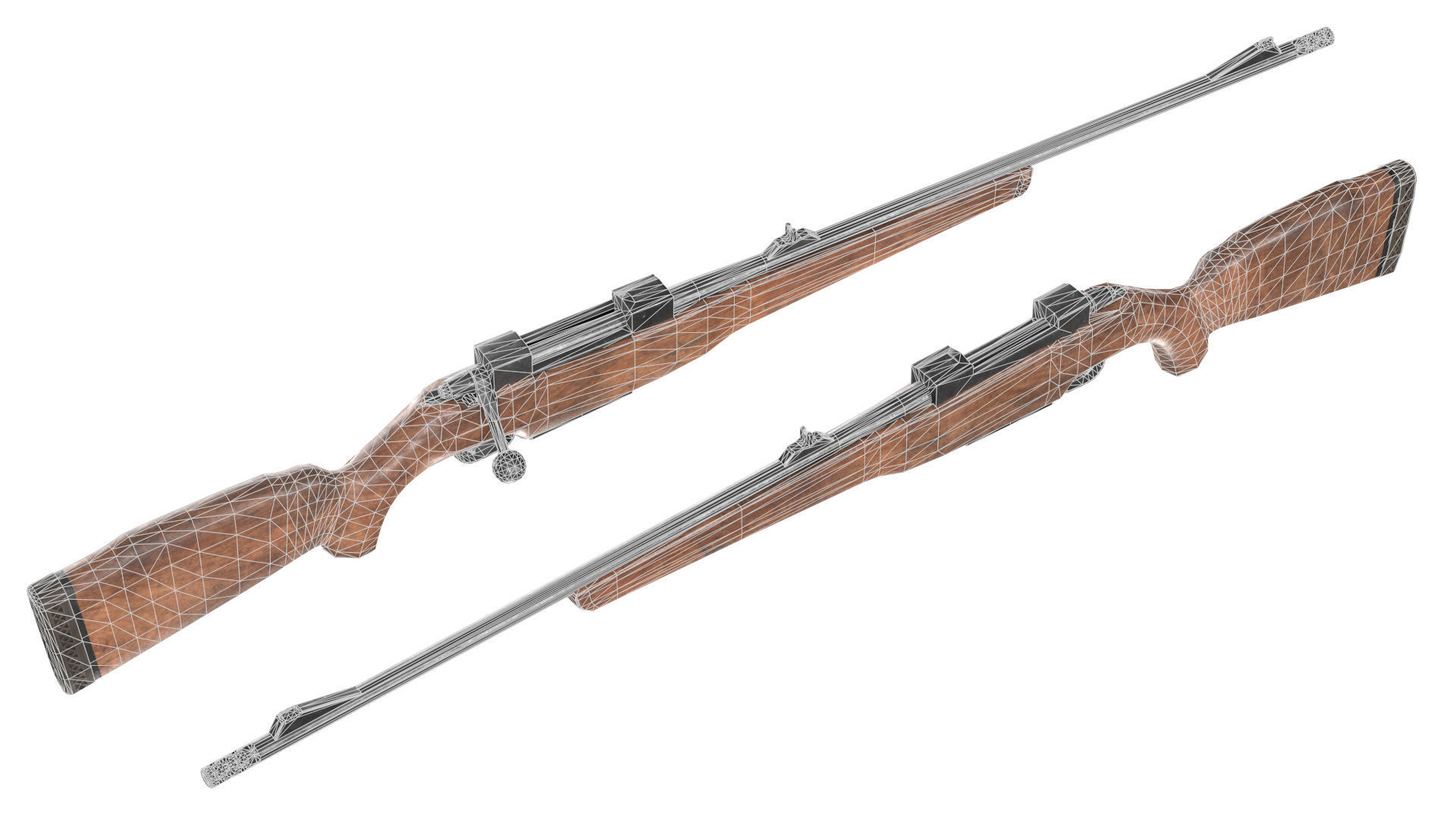 3D model MILITARY Game Ready Elmech EM-992 Croatian Sniper Rifle VR ...