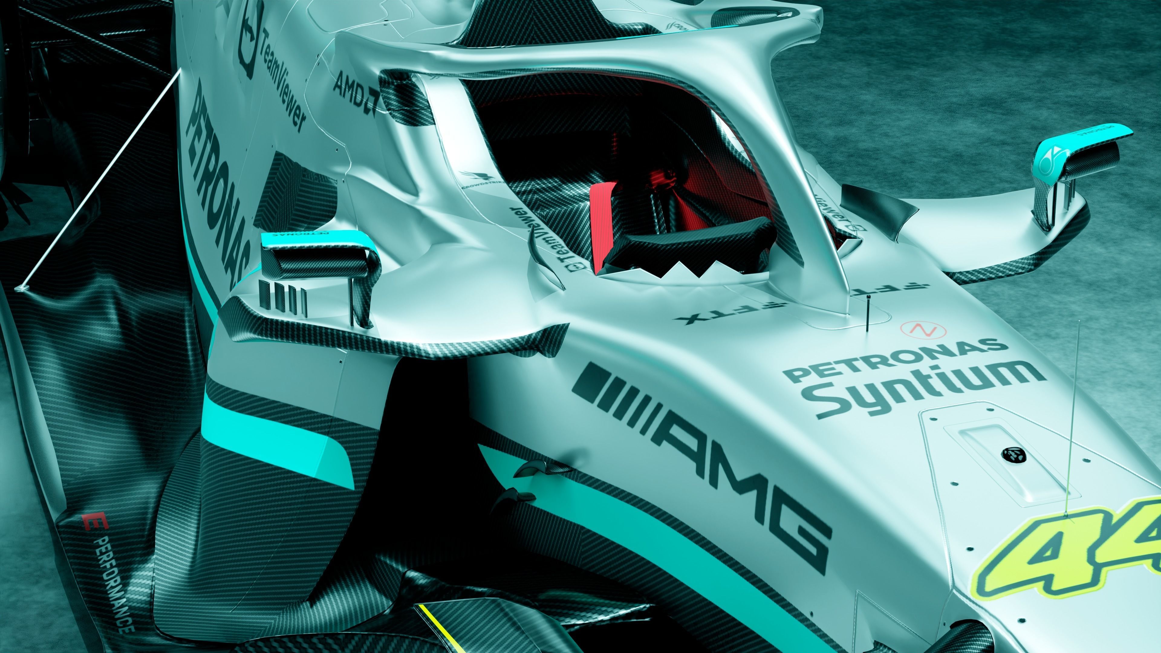 3D model f1 2022 Mercedes-AMG W13 VR / AR / low-poly | CGTrader