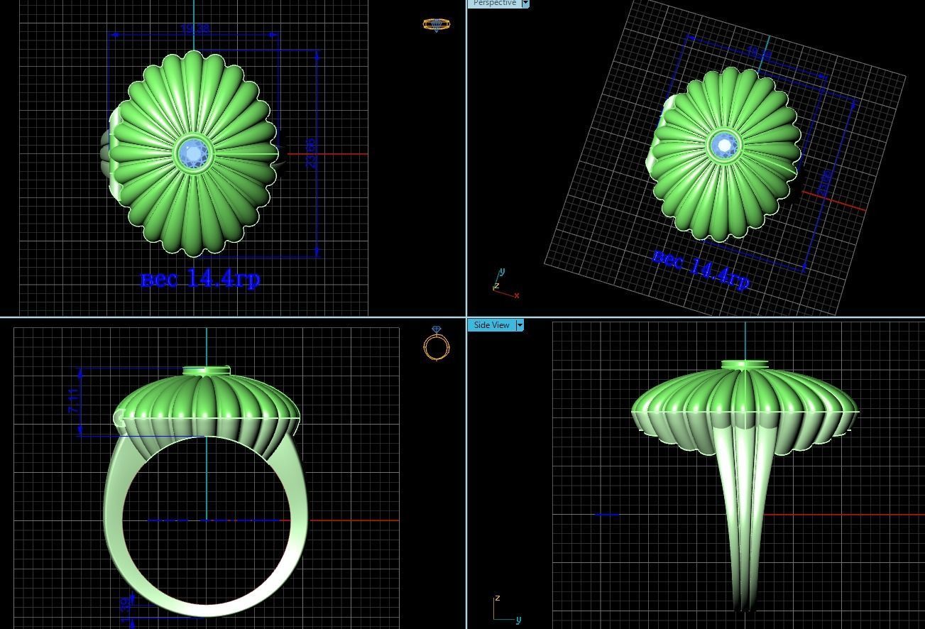 vintage Borgia venom secret open ring 671 3D model 3D printable | CGTrader