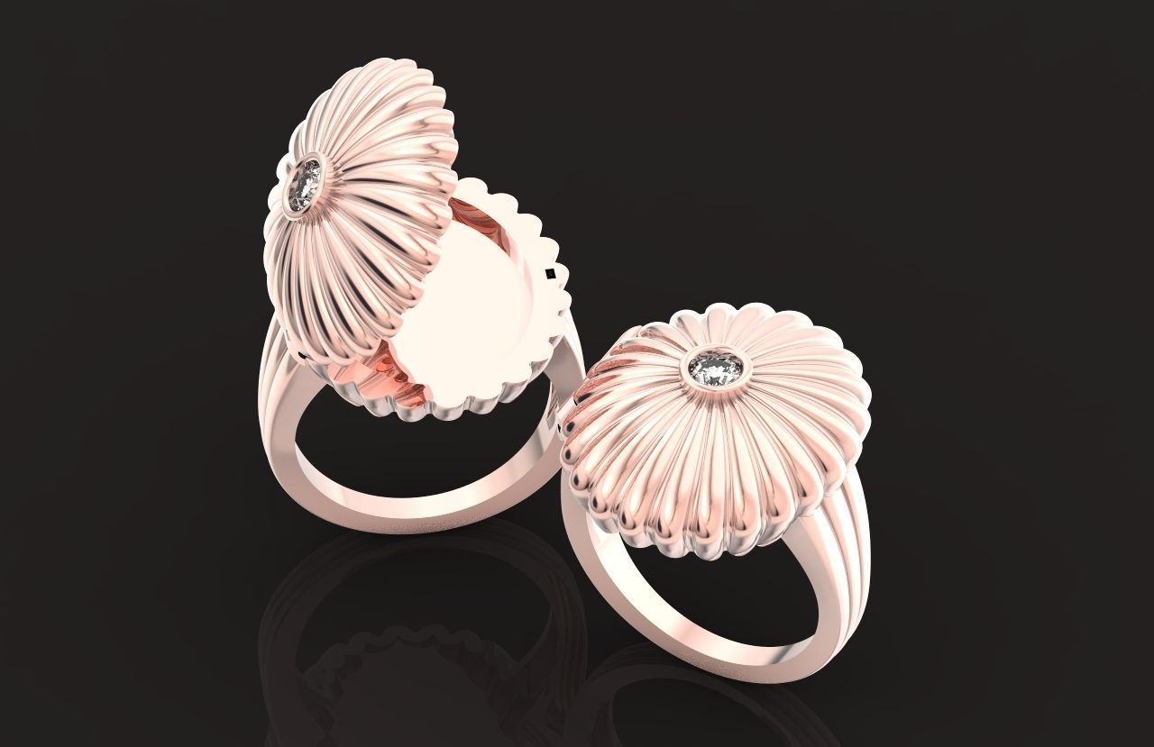 vintage Borgia venom secret open ring 671 3D model 3D printable | CGTrader