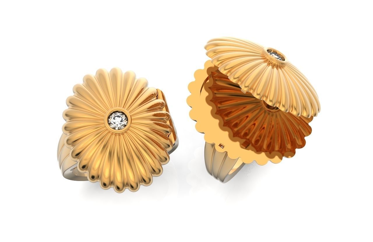 vintage Borgia venom secret open ring 671 3D model 3D printable | CGTrader