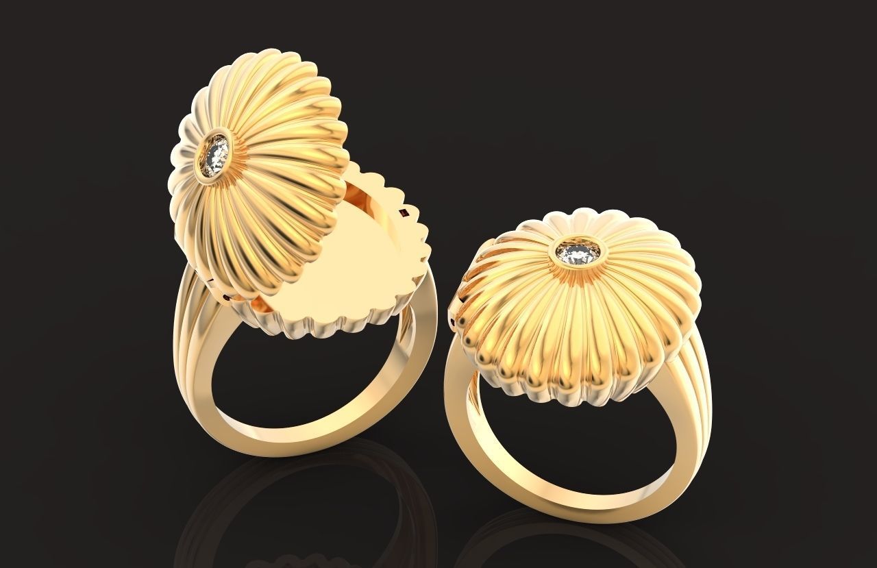 vintage Borgia venom secret open ring 671 3D model 3D printable | CGTrader