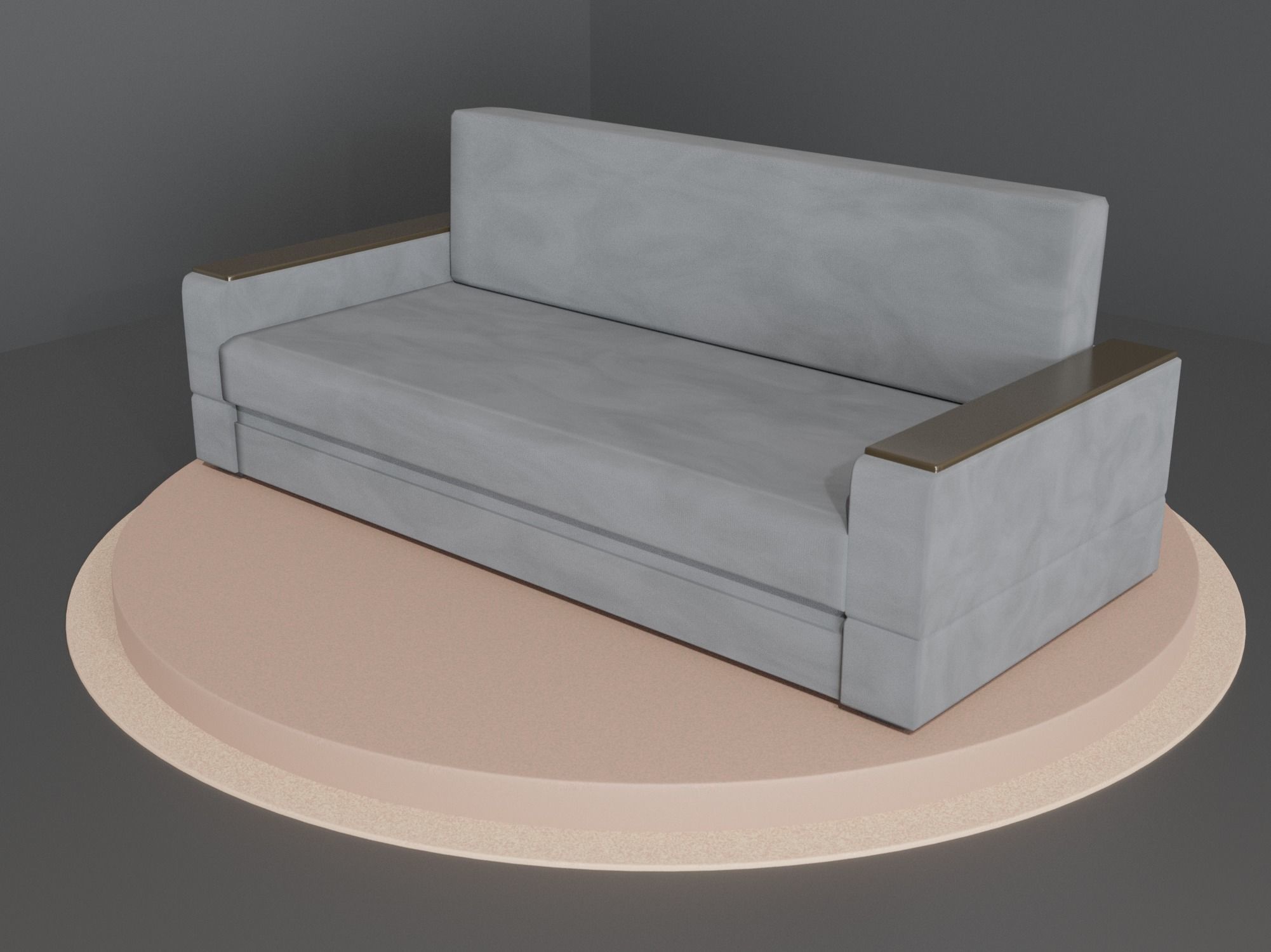 Modern Style Sofa low-poly 3D model | CGTrader