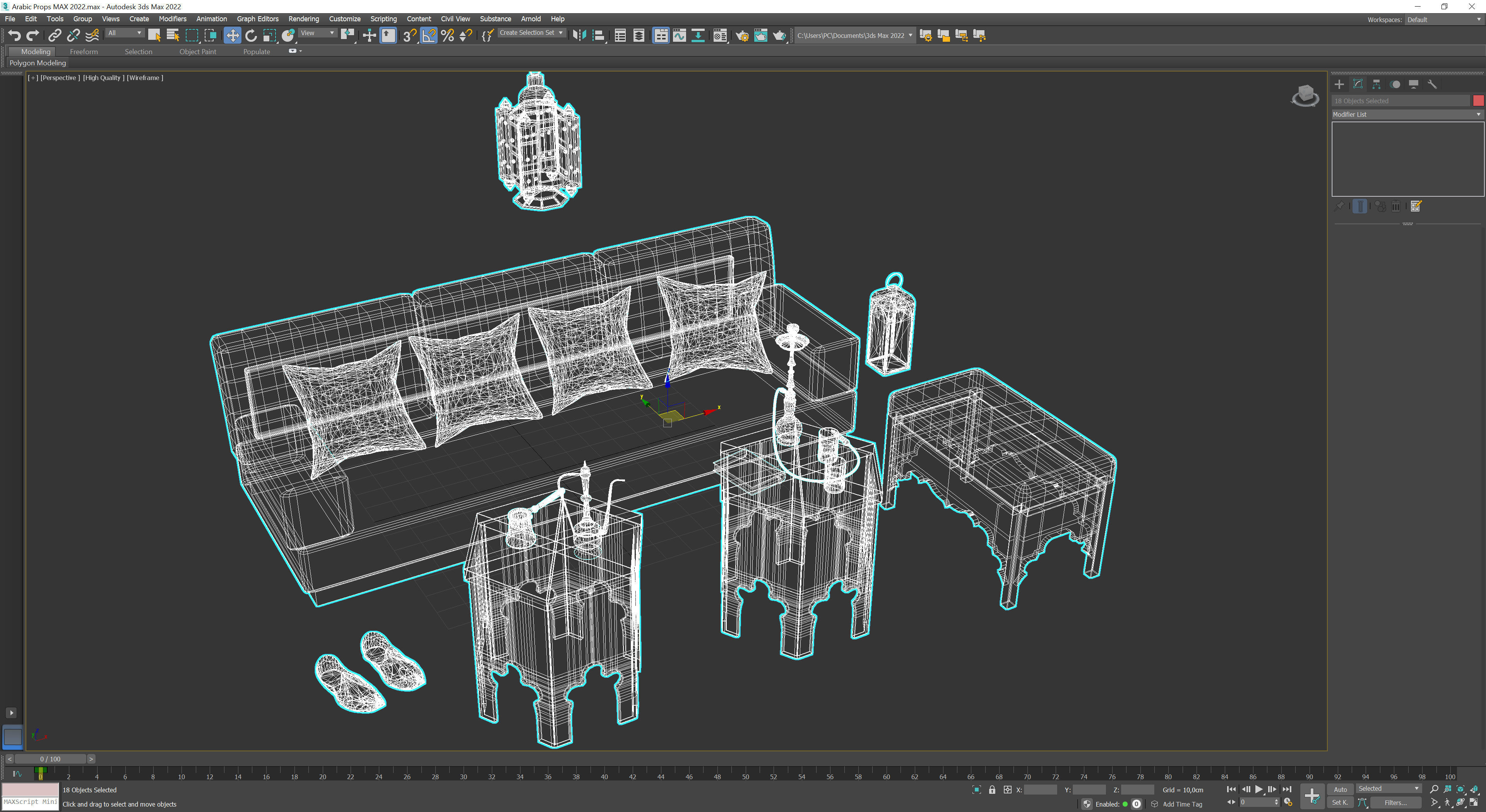 3D model Arabic Props VR / AR / low-poly | CGTrader