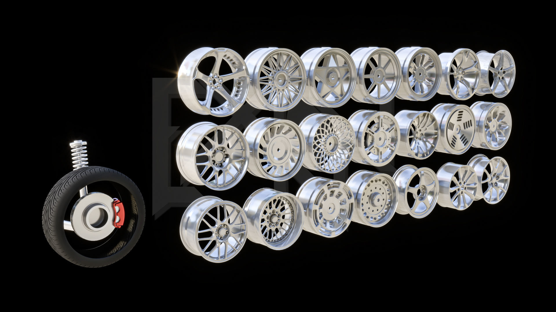 3D Rim Collection Vol 1 3D model | CGTrader