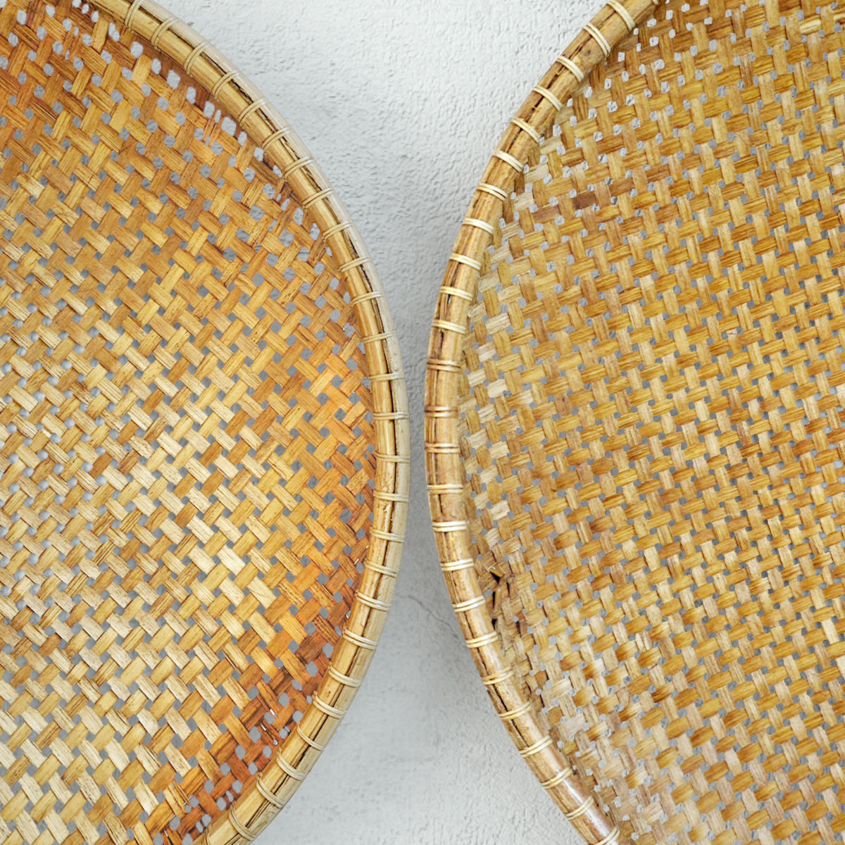 Bamboo Woven Round Trays 3D model | CGTrader