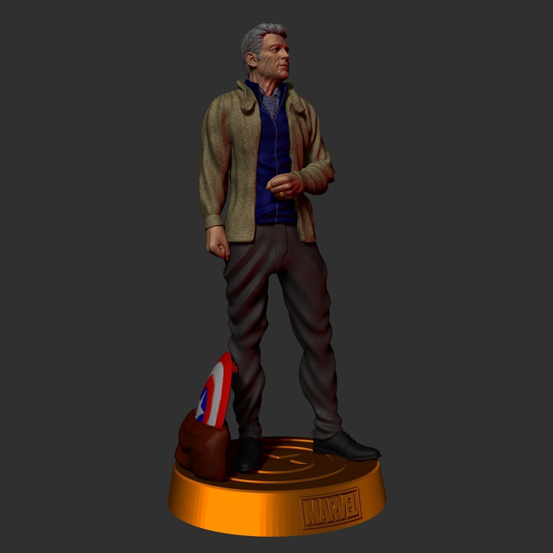 Old Steve Rogers - Endgame Version - Old Captain America 3D model 3D ...
