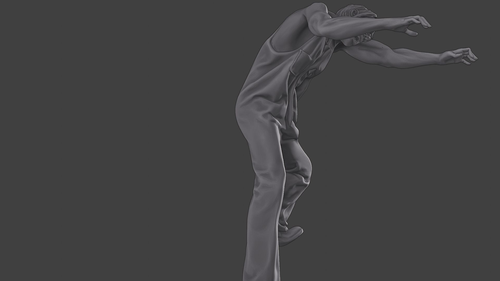 Casual Zombie CZ3 0004 3D model 3D printable | CGTrader
