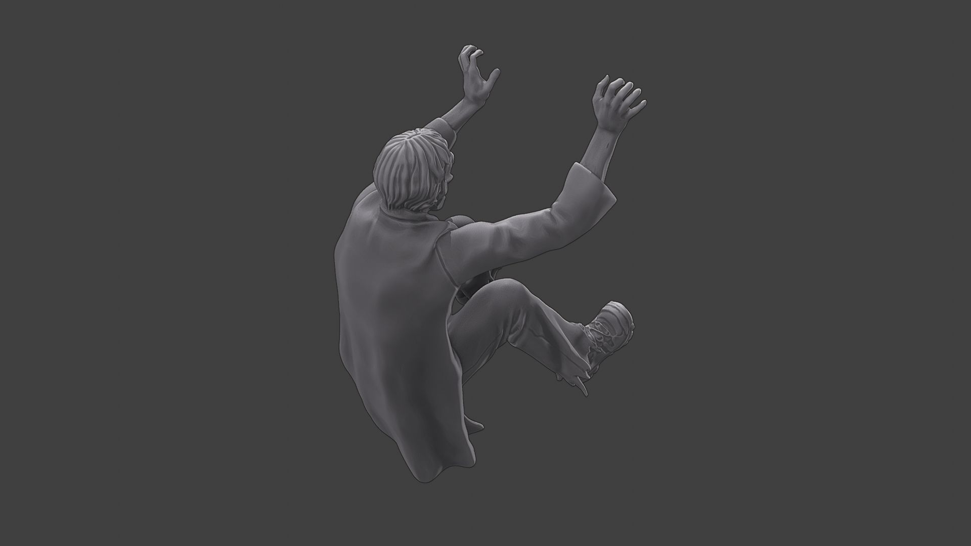 Casual Zombie CZ3 0005 3D model 3D printable | CGTrader