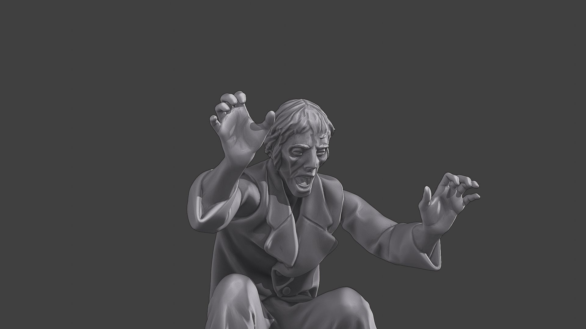 Casual Zombie CZ3 0005 3D model 3D printable | CGTrader