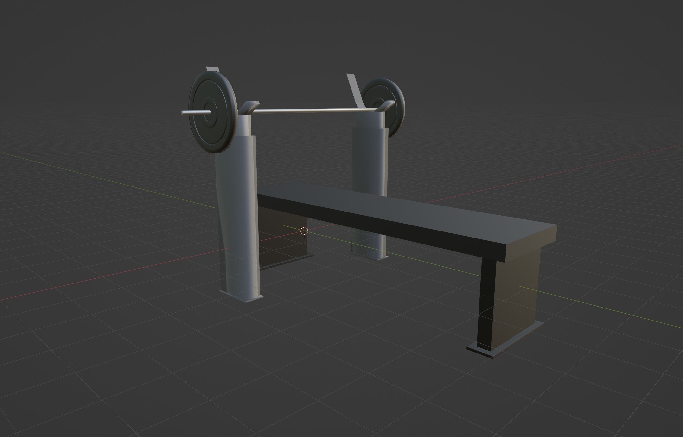 Bench for bench press 3D model | CGTrader