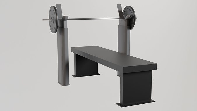 Bench for bench press 3D model | CGTrader