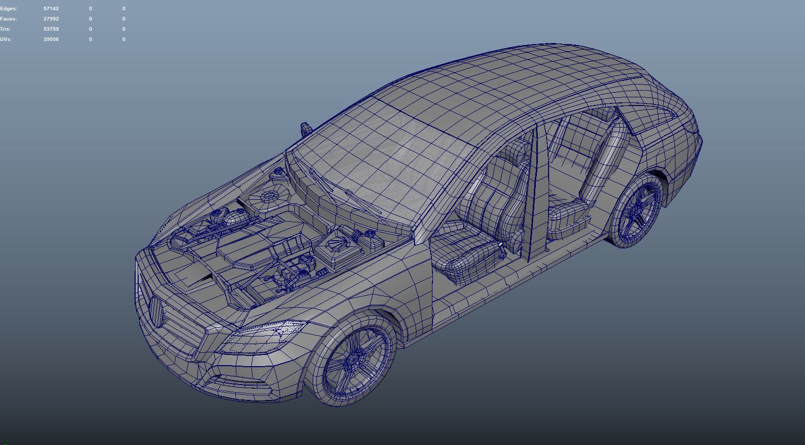 Mercedes-Benz CLS Model Low poly 3D model | CGTrader