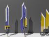 Grand Ninja Sword Pack free 3D model | CGTrader
