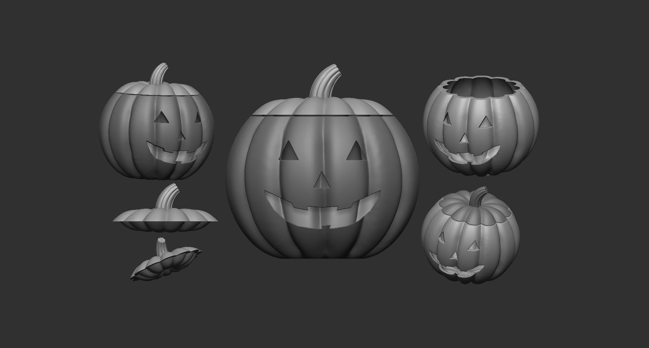 Pumpkin pot free 3D model 3D printable | CGTrader