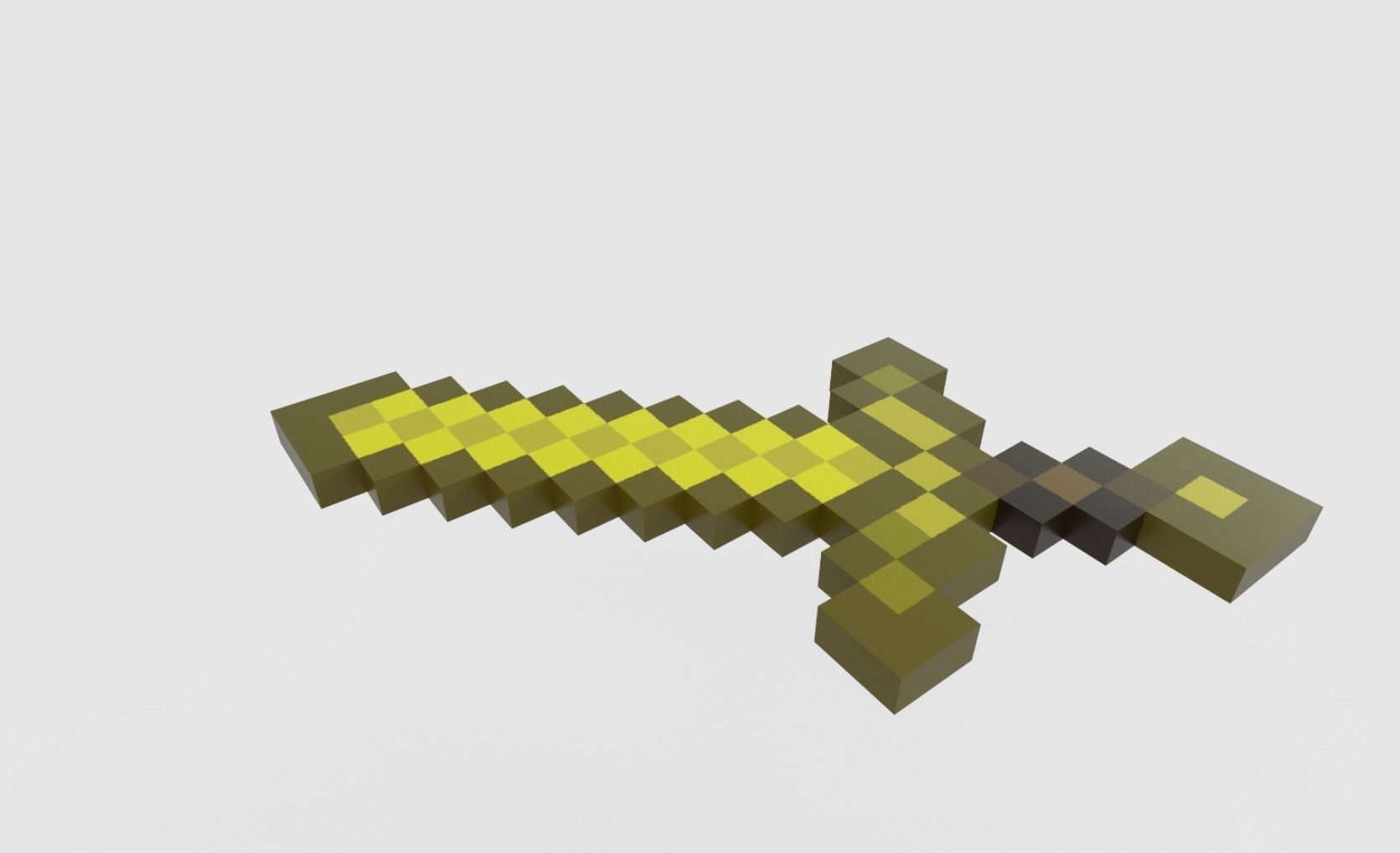 3D model Minecraft Sword Pack Low-poly 3D model VR / AR / low-poly ...