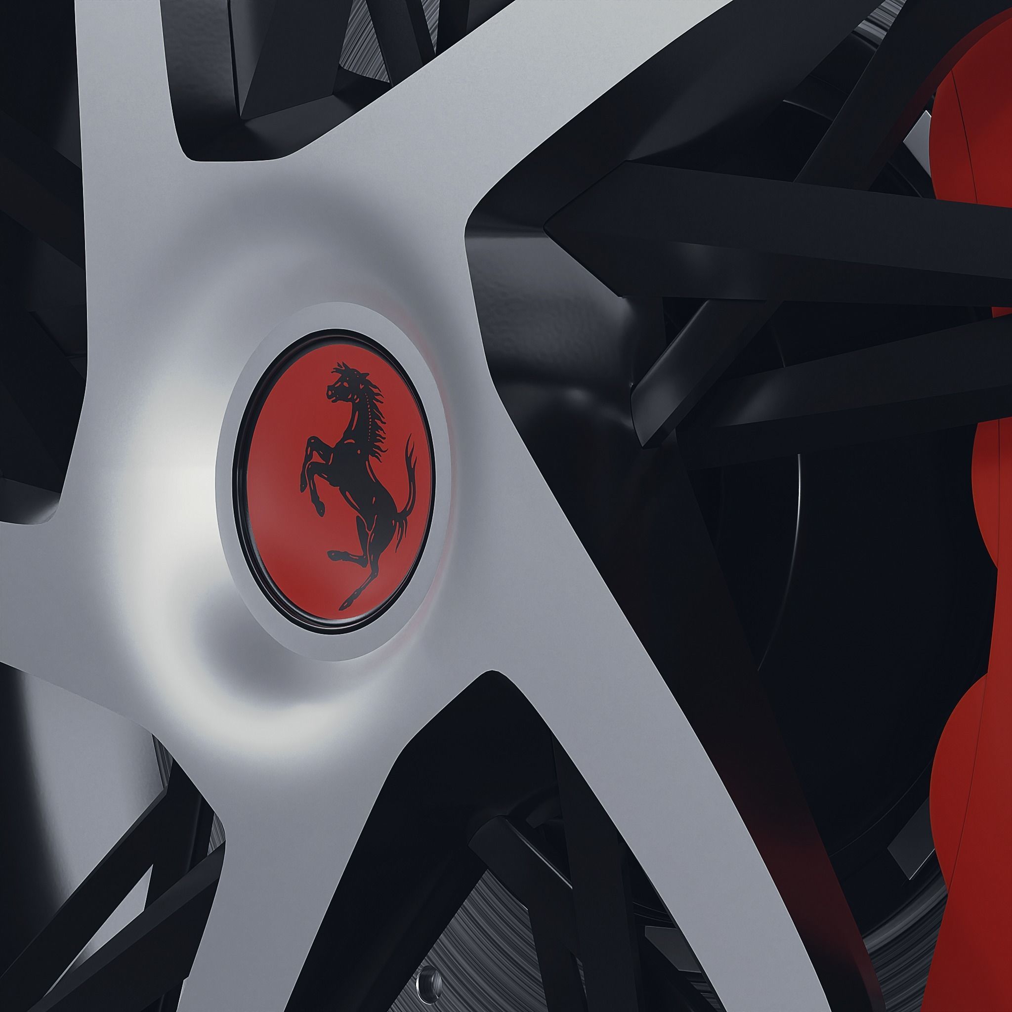 High poly Concept wheel ferrari 3D model | CGTrader