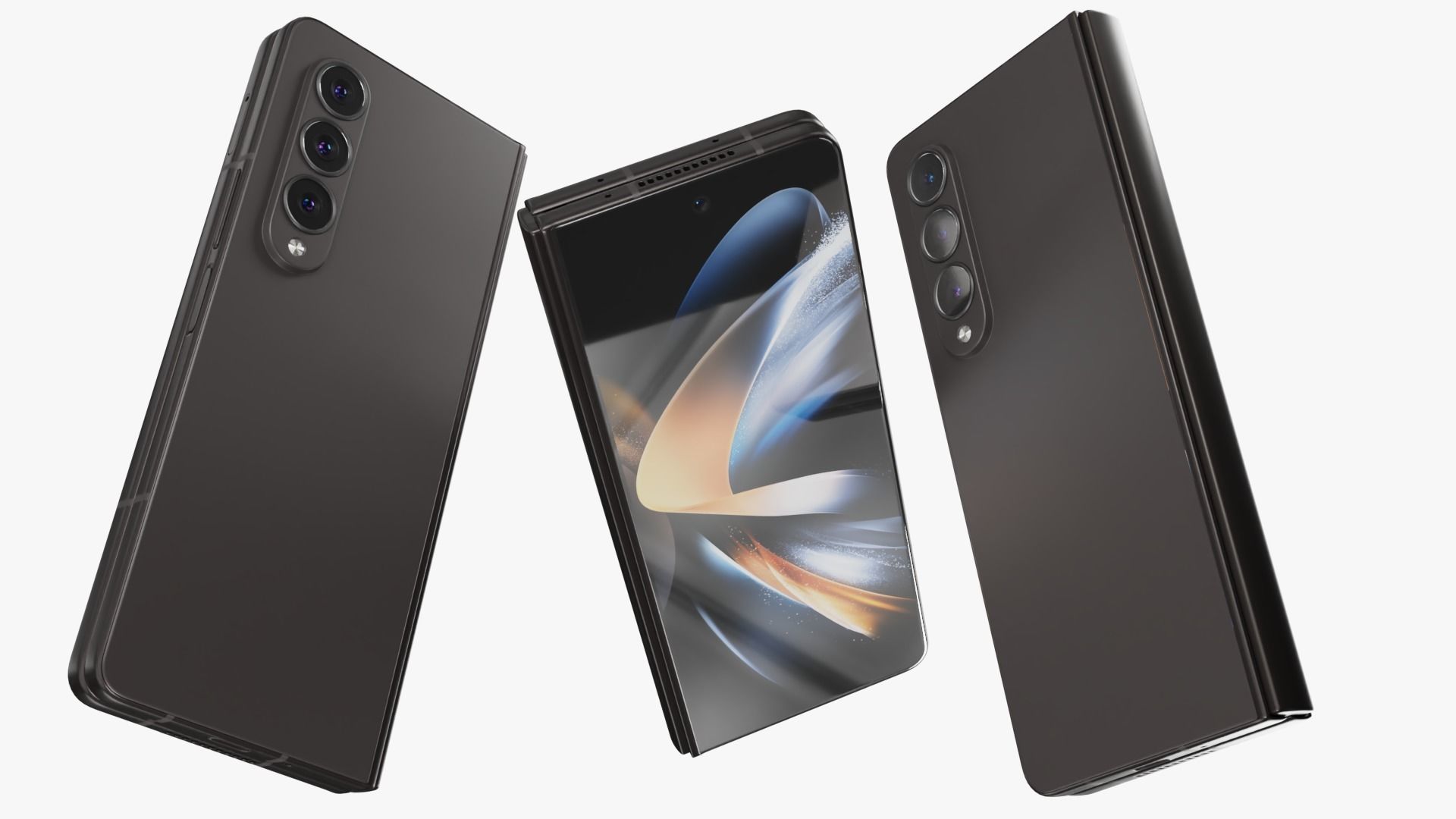 Samsung Galaxy Z Fold 4 Phantom Black Rigged 3D model rigged | CGTrader