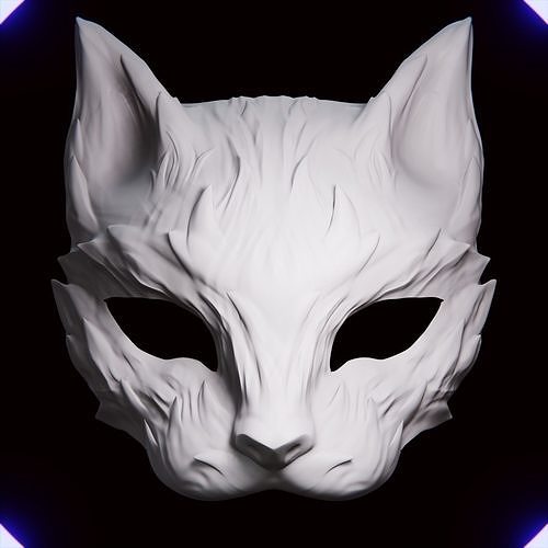 Cat Mask Mascara de Gato 3D model 3D printable | CGTrader