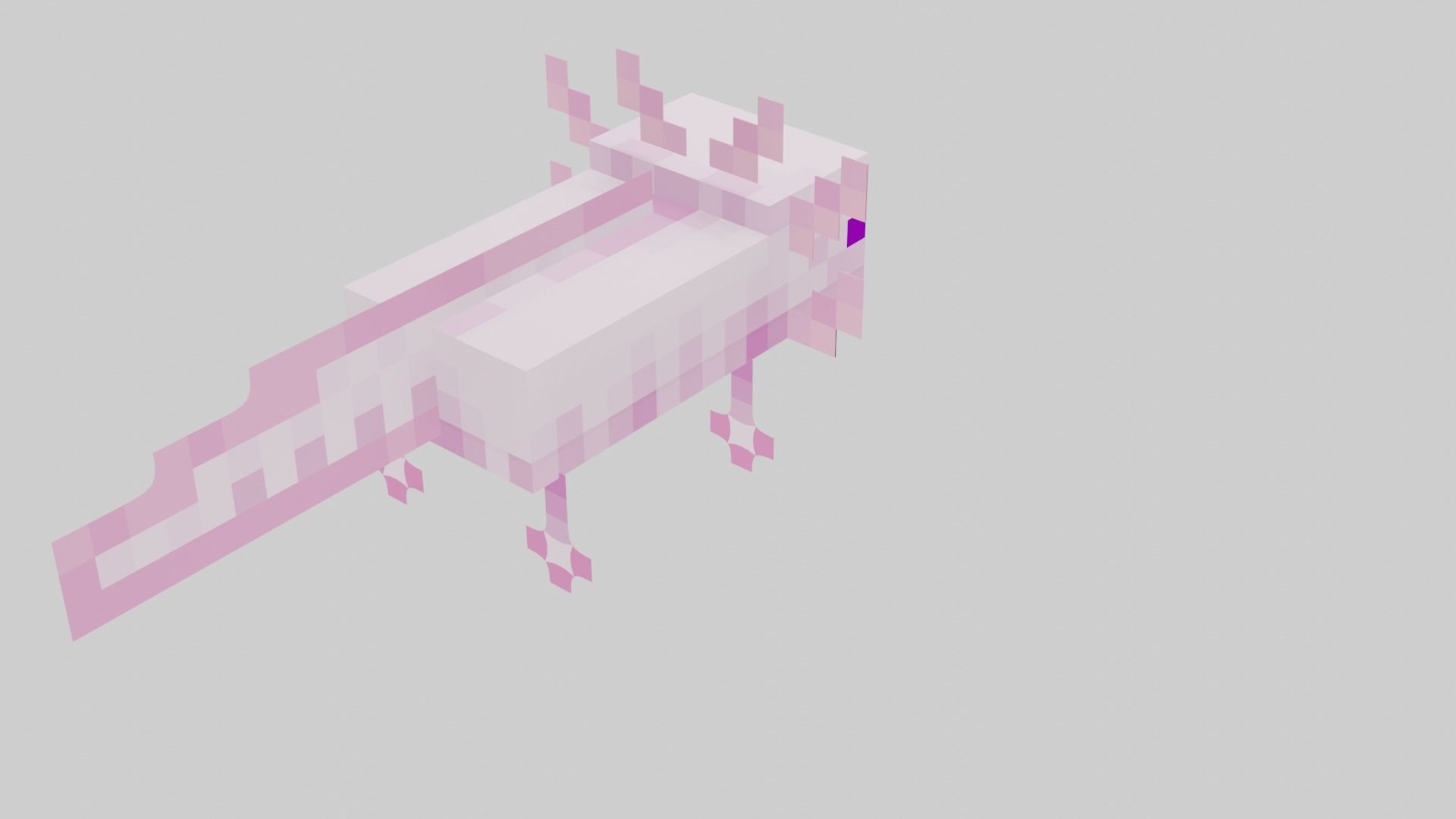 3D model Mineraft Axolotl Rigged VR / AR / low-poly | CGTrader