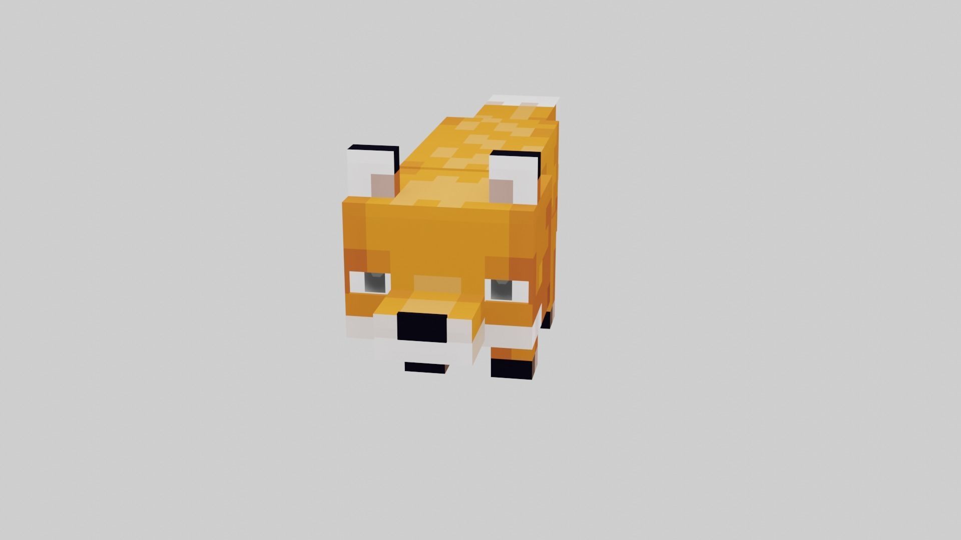 3D model Minecraft Fox Rigged VR / AR / low-poly | CGTrader