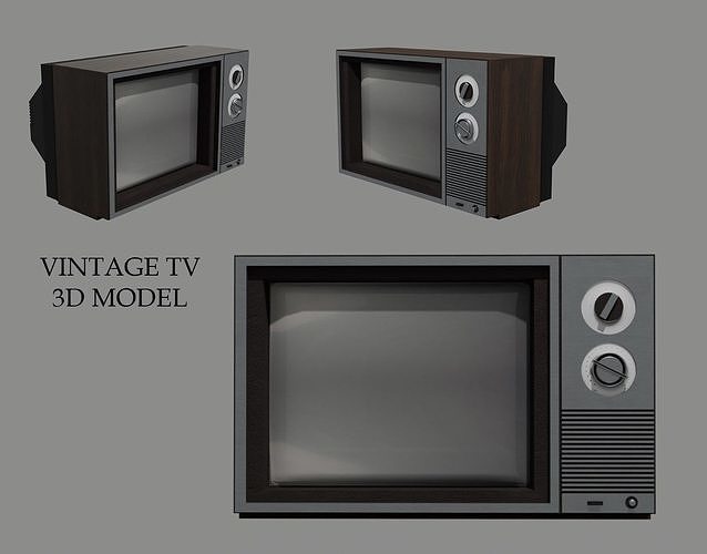 OLD VINTAGE SHARP 13LM16 TV 3D MODEL free 3D model | CGTrader