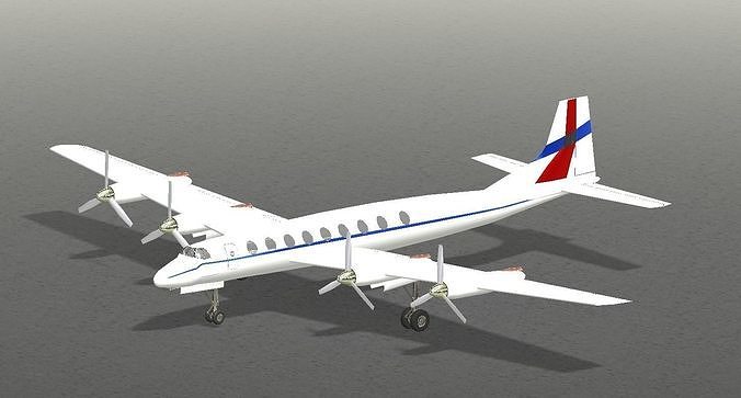 Turbo-Propeller Plane 3D model | CGTrader