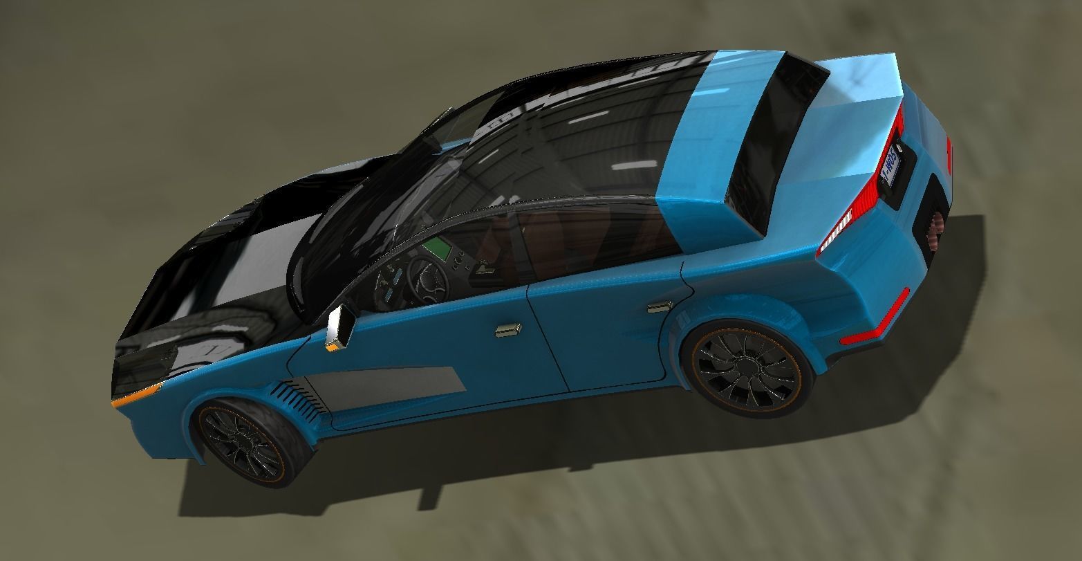 Sporty Compact 3D model | CGTrader