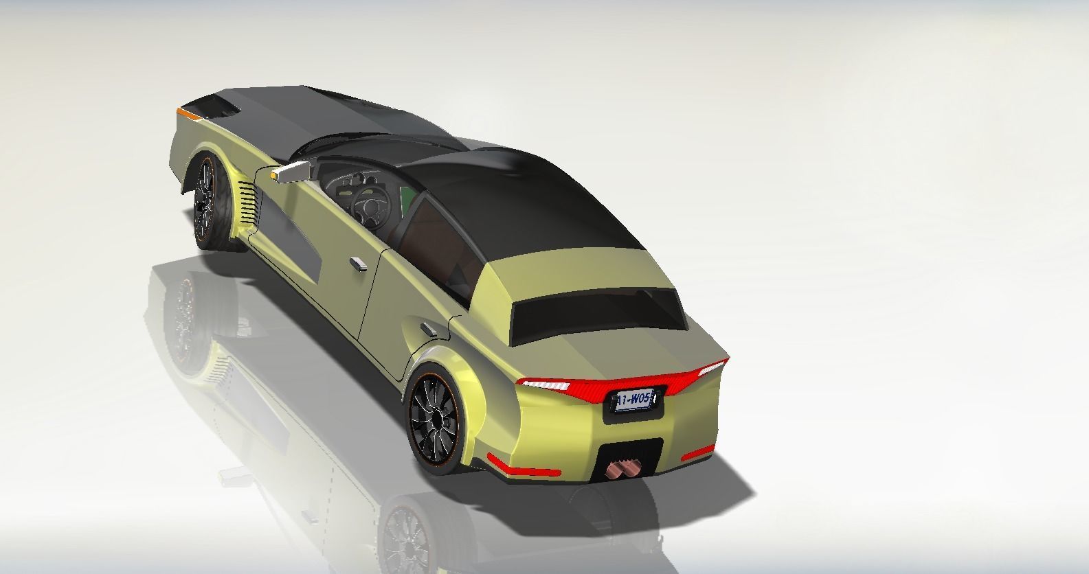 Sporty Compact 3D model | CGTrader
