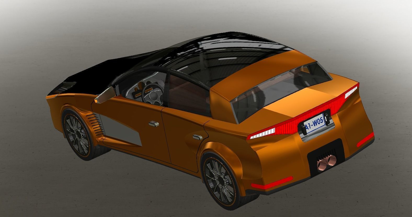 Sporty Compact 3D model | CGTrader